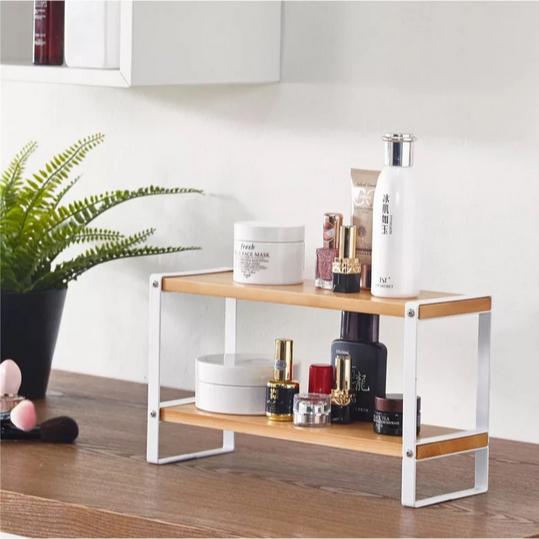 Jual Rak Rack Dapur Tempat Botol Bumbu Masak Parfum Skincare 2 Tingkat ...