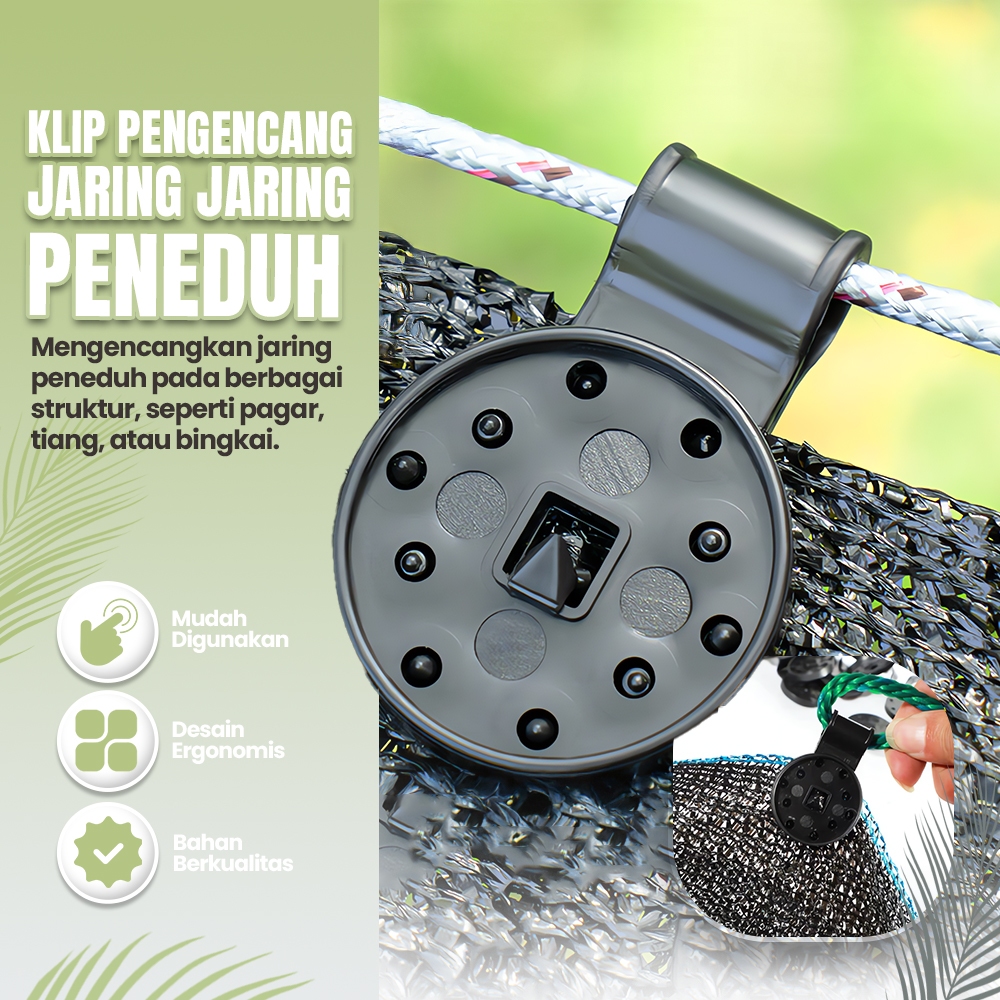 Jual Klip Jaring Paranet 10 PCS Penjepit Jaring Net Bulat Waring ...