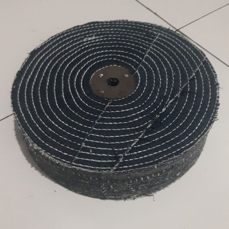 Jual Roda buffing bahan levis poles 12 inch tbl 1 inch | Shopee Indonesia