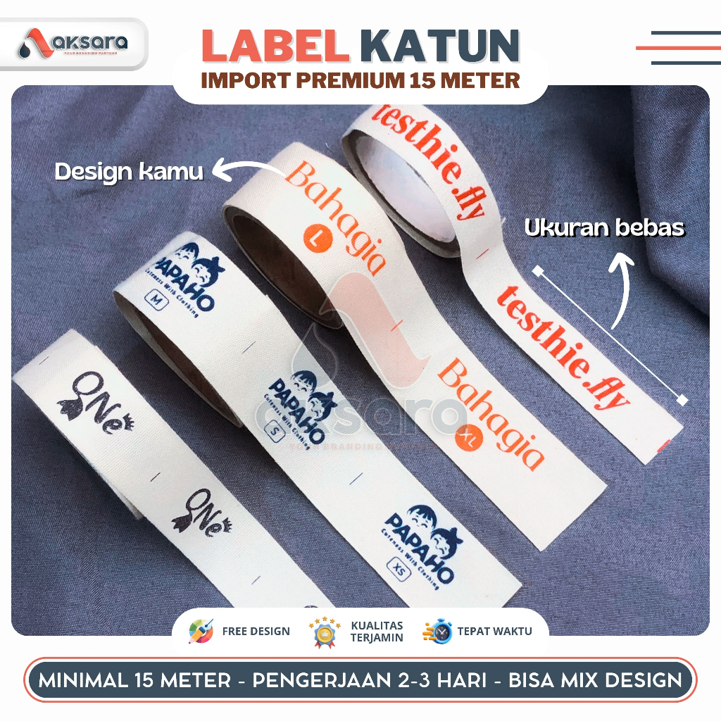 Jual (15 𝐌𝐞𝐭𝐞𝐫) 𝐋𝐚𝐛𝐞𝐥 𝐤𝐚𝐭𝐮𝐧 𝐢𝐦𝐩𝐨𝐫𝐭 Custom Import Cotton Importt Label ...