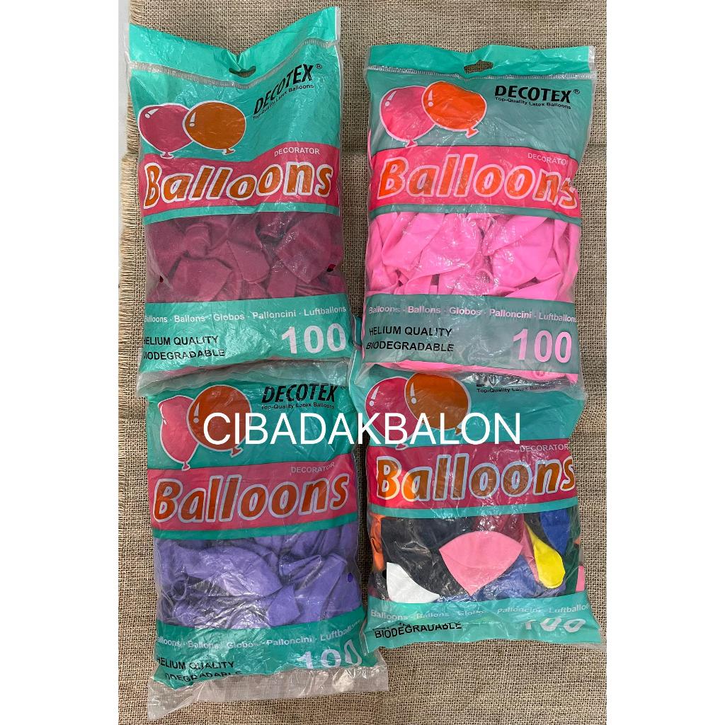 Jual Balon Latex Doff DECOTEX TEBAL 3.2gram 12 Inch / Decoloon / Latex ...