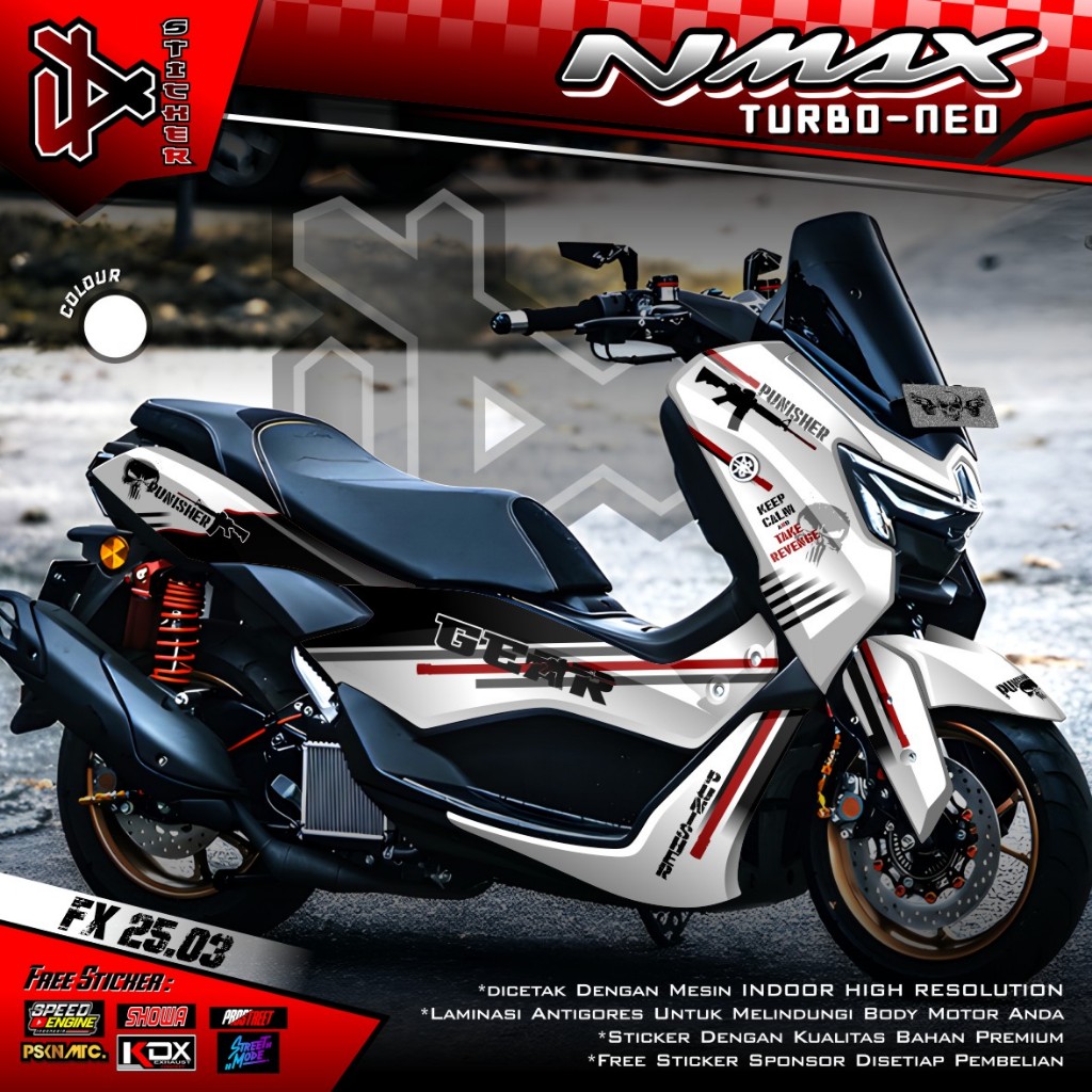 Jual (COD) TERBARU Decal Stiker Motor Yamaha Nmax TURBO NEO S New 2024 ...