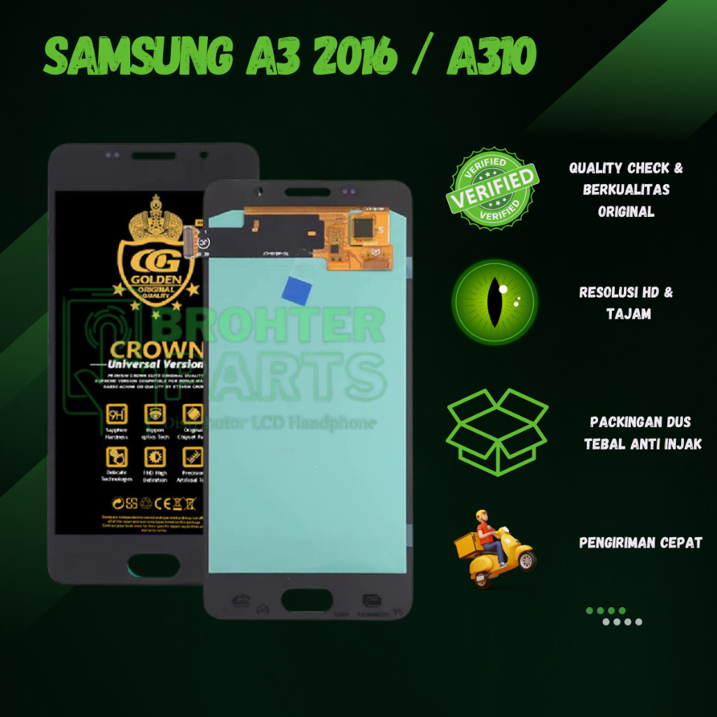 Jual LCD SAMSUNG A3 2016 / A310 TOUCHSCREEN FULLSET COMPLETE | Shopee ...