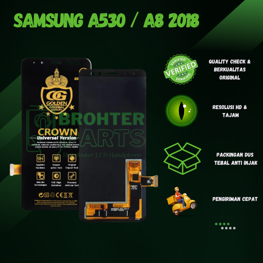 Jual LCD SAMSUNG A530 / A8 2018 TOUCHSCREEN FULLSET COMPLETE | Shopee Indonesia