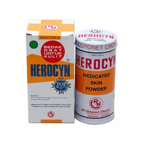 Jual HEROCYN BEDAK Powder 85G UNTUK KULIT MEREDAKAN BIANG KERINGAT DAN ...