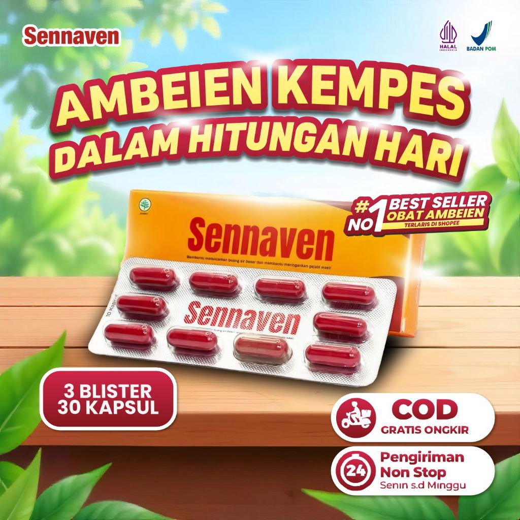 Jual Sennaven 3 Blister - Obat Wasir Ambeien Melancarkan Buang Air ...