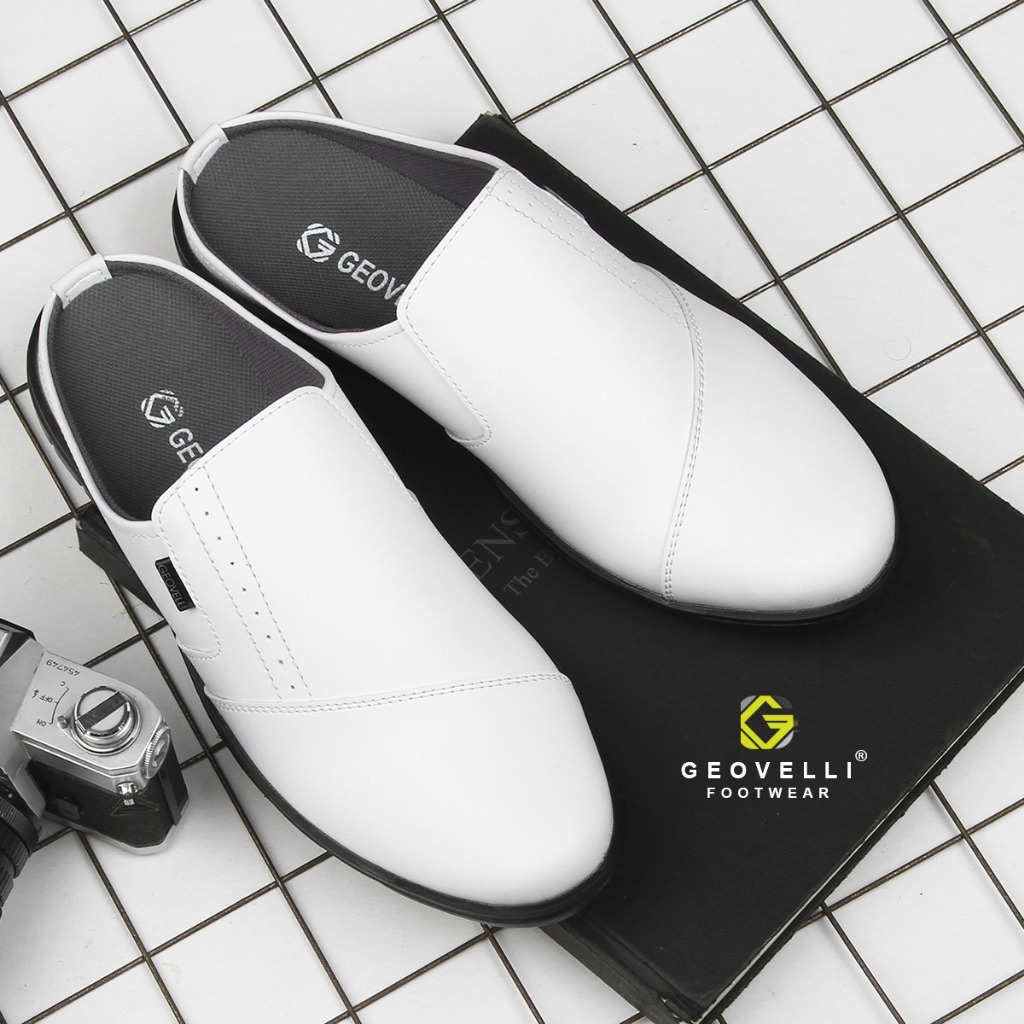 Jual Sepatu Bustong Pria FULL WHITE Sendal Tutong Umroh Haji Model ...