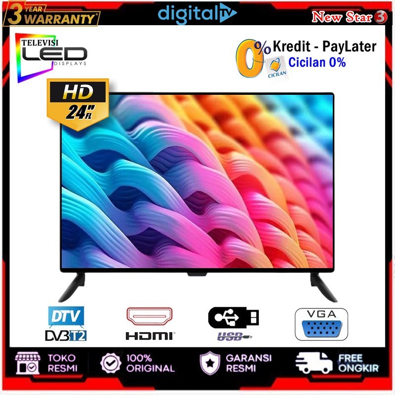 Jual TV Digital 24 inch TV LED 21 inch 22 inch 24 inch 25 inch 27 inch ...