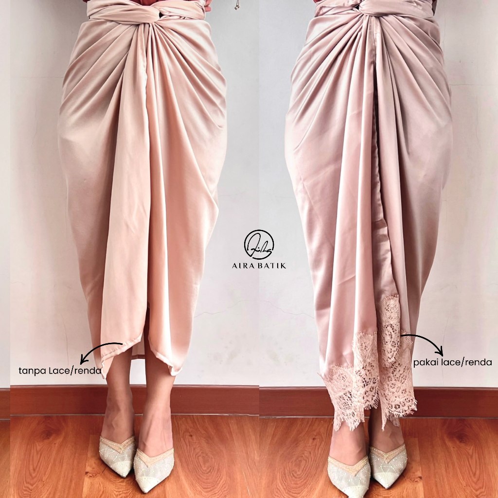 Jual AIRA BATIK _ Rok Lilit Instan Bahan Maxmara Lace dan Non Lace ...
