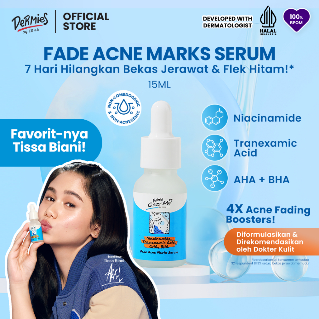 Jual DERMIES Clear Me by ERHA Fade Acne Marks Serum - Serum Hilangkan ...