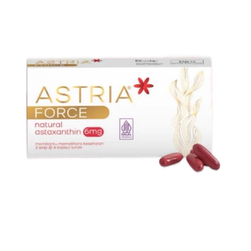 Jual Astria Force Astaxanthin 6Mg isi 12 tablet vitamin suplemen ...