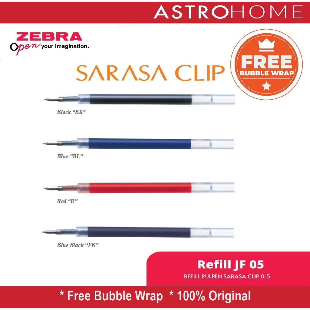 Jual Refill Isi Pulpen Ballpoint Bolpoin Pen Zebra Sarasa Clip Gel Ink ...