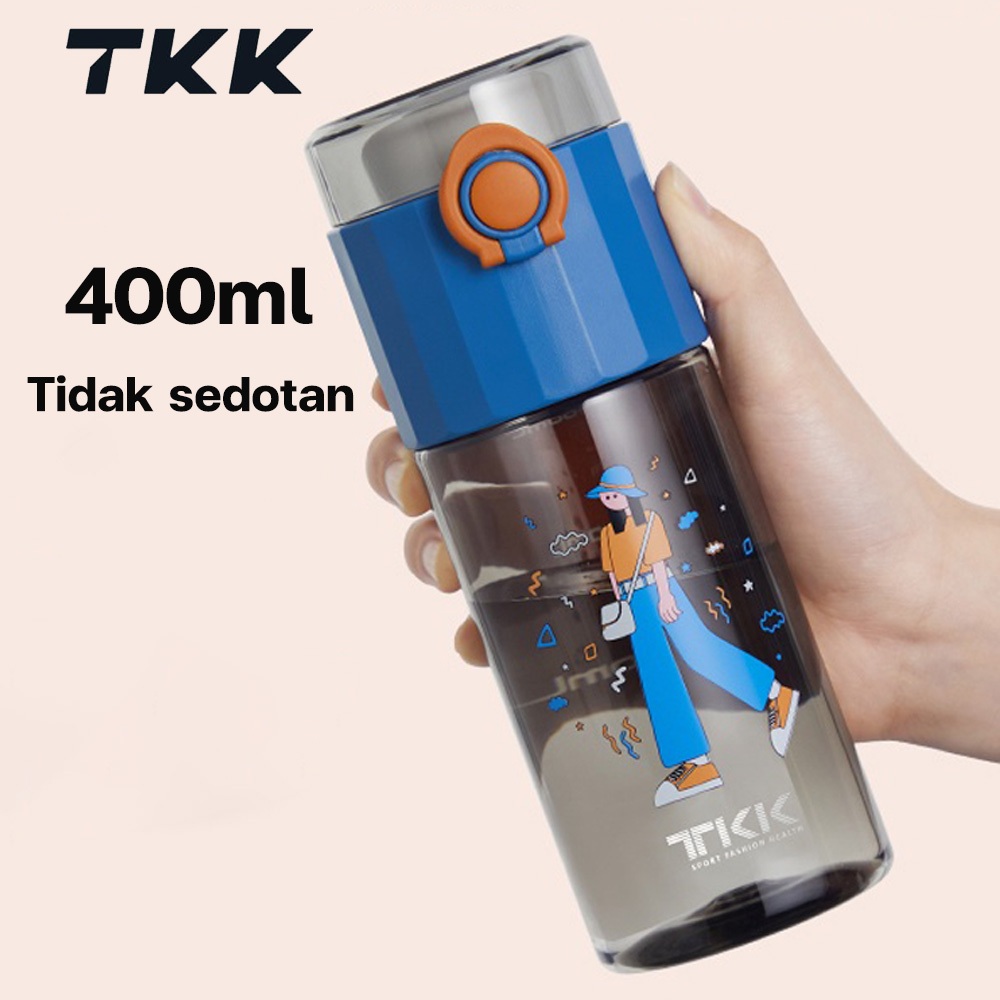 Jual TKK Botol Minum Bpa Free Food Grade Sekolah 400ml Anti Pecah Dan Tumpah Botol Air Anak ...