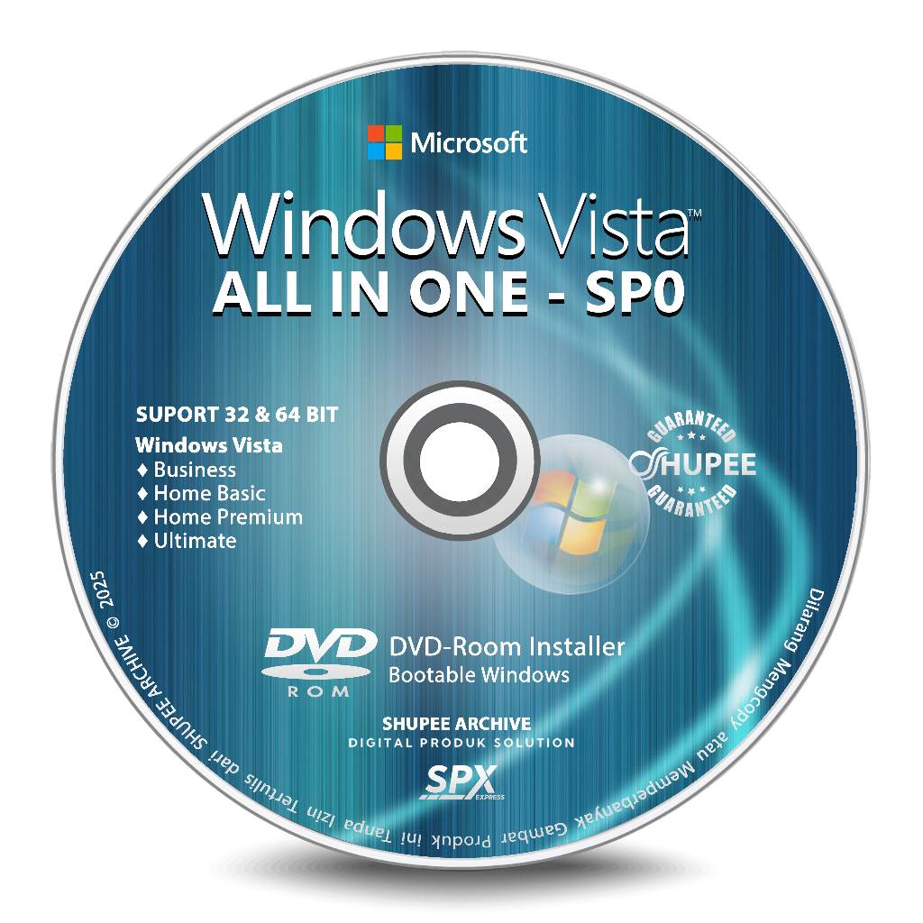 Jual Bisa COD - DVD Windows® Vista SP0 AIO x86-x64 | Shopee Indonesia