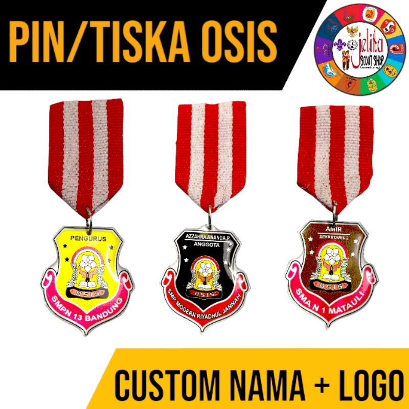 Jual PIN OSIS CUSTOM, COCOK UNTUK PEMBINA / PENEGAK / PENGGALANG/ SMP ...