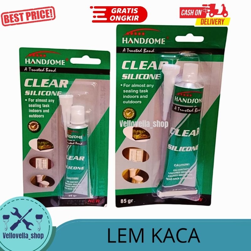 Jual Lem kaca / lem aquarium tube kecil 35gr dan besar 85gr | Shopee ...