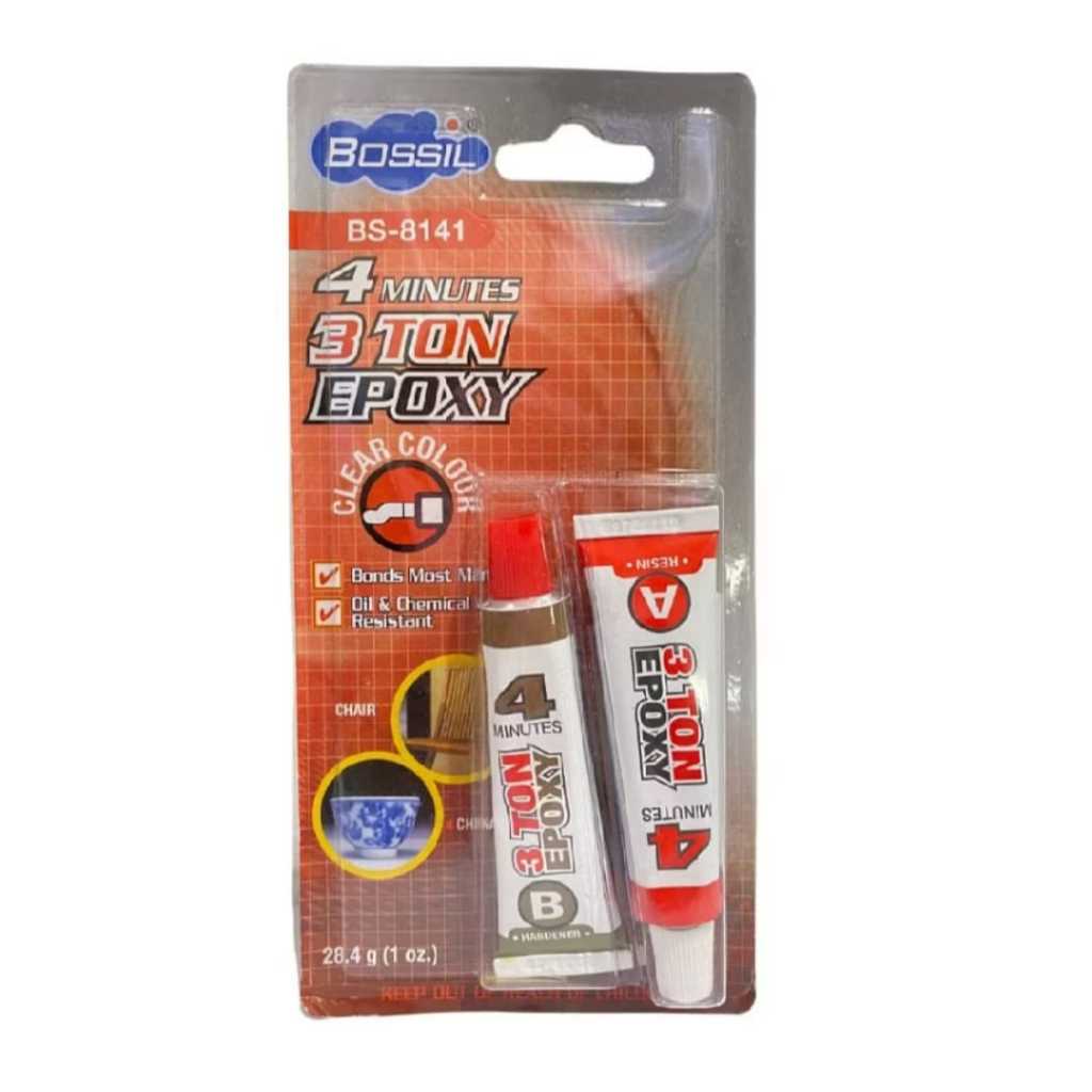 Jual LEM BESI || LEM KAYU || BOSSIL EPOXY 4 MINUTES 3 TON || BS-8141 ...