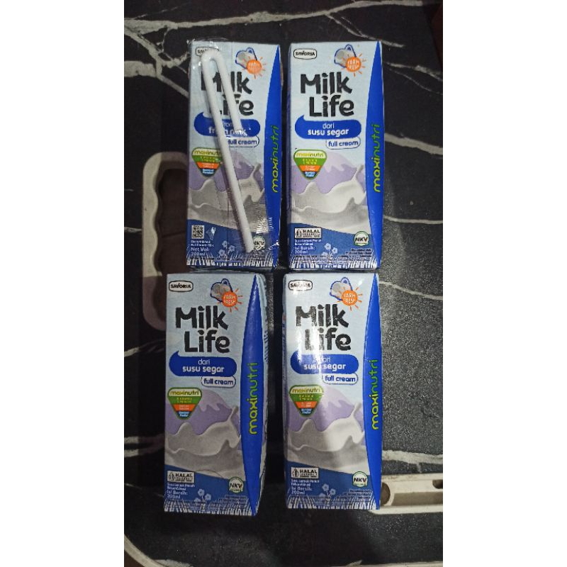 Jual MilkLife UHT Teens Full Cream Milk - Susu Rasa Original 200ml ...