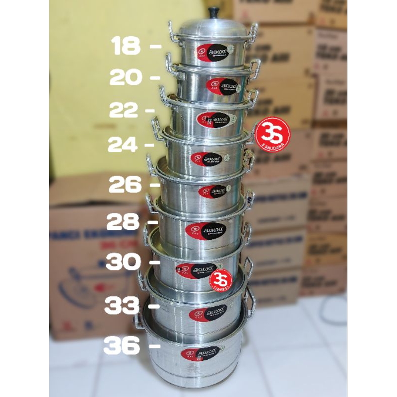 Jual NEW Panci Dandang Jawa Merk MASPION Ukuran Lengkap | Shopee Indonesia