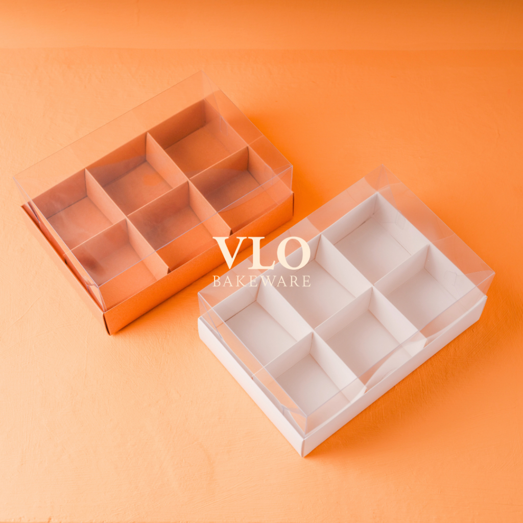 Jual Kotak kue box donat sekat 6 | box nastar sekat | box kue sekat ...