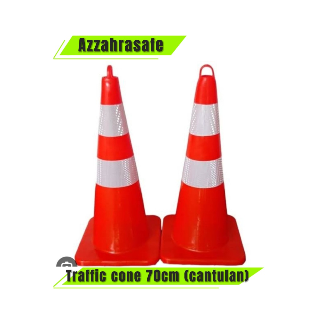 Jual TRAFFIC CONE PVC 28INCH TINGGI 70CM Pvc Kerucut Jalan Base Full ...