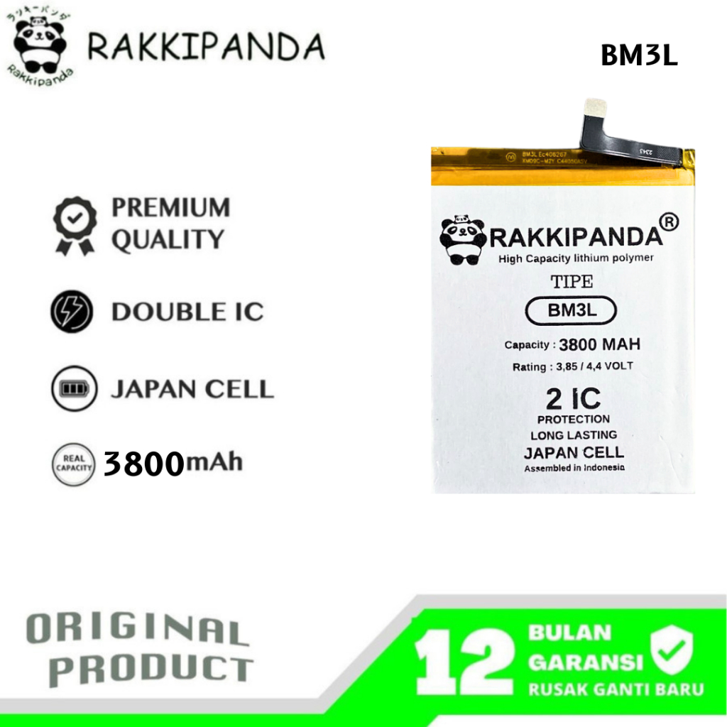 Jual RakkiPanda - BM3L Mi 9 Batre Batrai Baterai | Shopee Indonesia