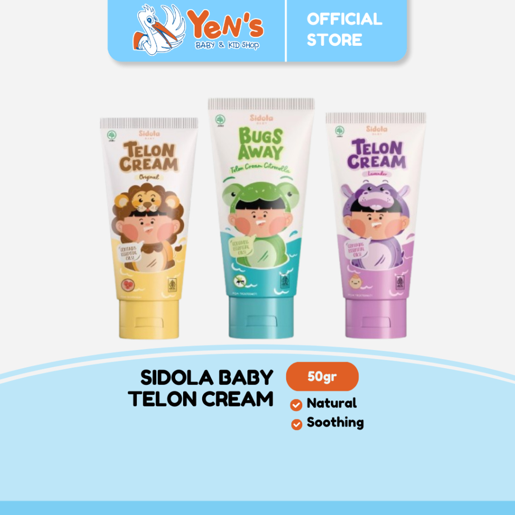 Jual Sidola Baby Telon Cream 50gr Original / Lavender / Bugs Away ...