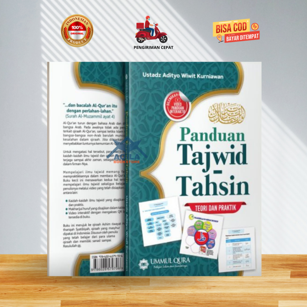 Jual Buku Panduan Tajwid & Tahsin | Lengkap Bonus Video Interaktif ...
