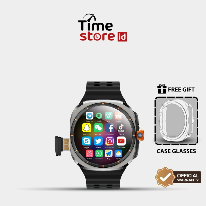 Jual Timestore - U8 Ultra Smartwatch 4G/5G | Amoled | Camera Ram 3GB & 32GB | Shopee Indonesia