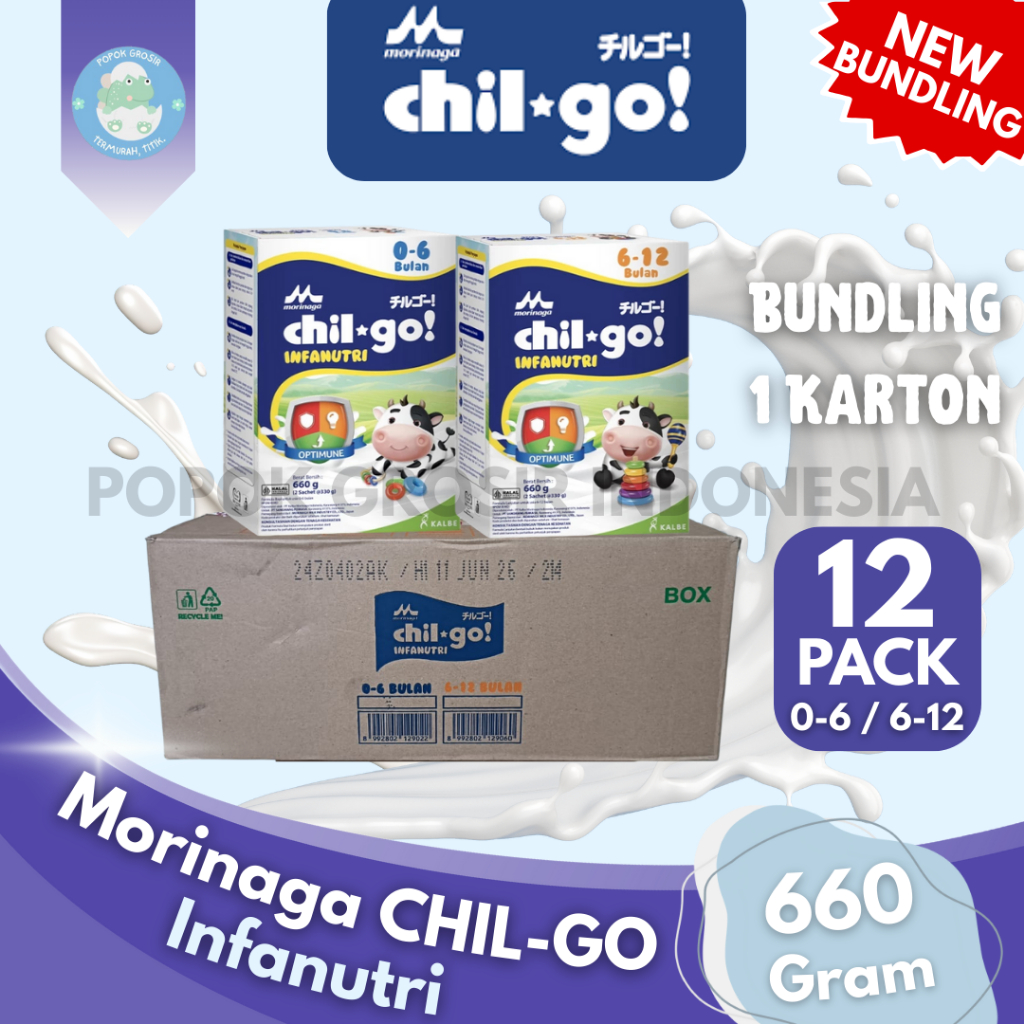 Jual 1 KARTON - Morinaga Chil Go Infanutri 660gr Susu Formula Bayi Usia ...