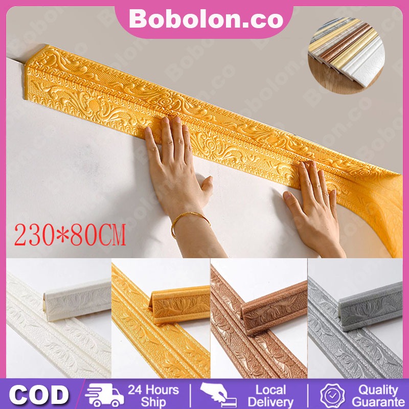 Jual Daftar wallpaper Wallpaper 230cm * 8cm Stiker Stiker Busa 3d Strip ...