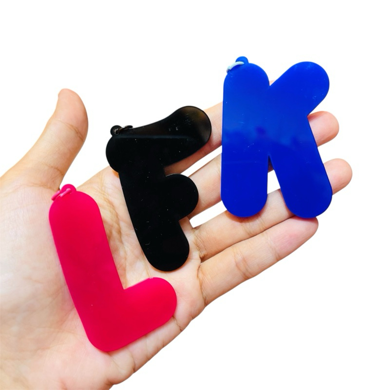 Jual SINGLE HURUF GLOSSY SIZE BESAR CANTOLAN RING INISIAL 2 SISI BOLAK ...