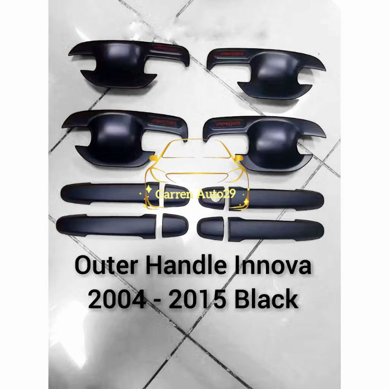 Jual PAKET OUTER HANDLE MOBIL INNOVA LAMA 2004 - 2015 HITAM DOFF /GARREN AUT0 | Shopee Indonesia