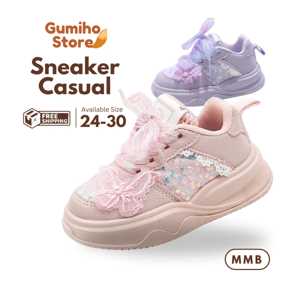 Jual GUMIHO FREE BOX Sepatu Sneakers Casual Anak Pita Kupu Laki Laki ...