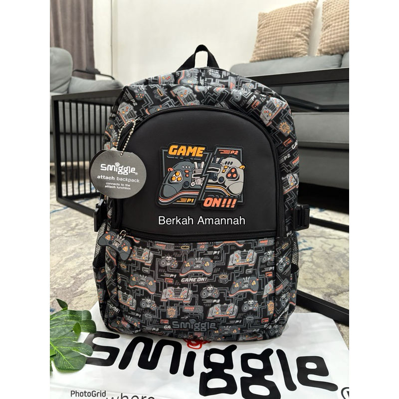 Jual Smiggle Better Attach Backpack original/tas smiggle game on ...