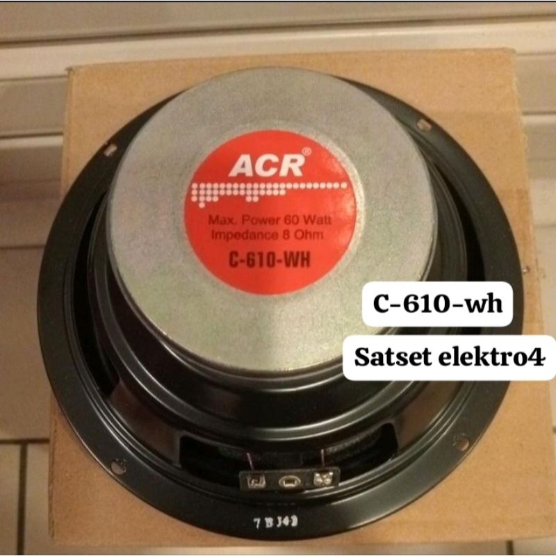 Jual SPEAKER ACR 6 INCH C-610-WH ACR WOOFER | Shopee Indonesia
