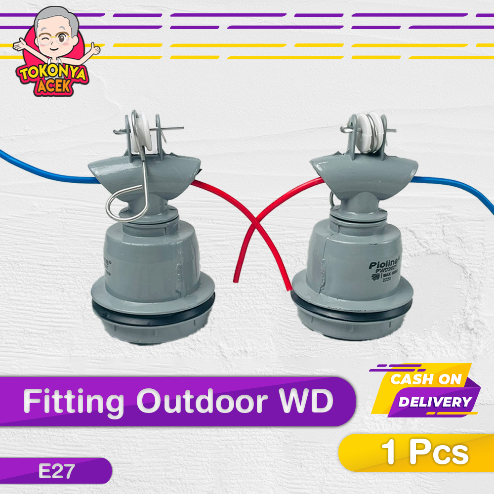 Jual FITTING WD E27 LAMPU JALAN GANTUNG WD PIOLINE KERAMIK BESI | Shopee Indonesia