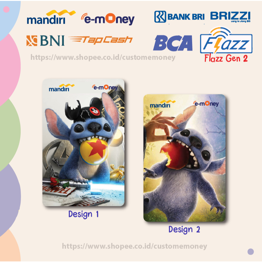 Jual KARTU EMONEY KARTUN LILO & STITCH DISNEY LILO CUTEKEREN MANDIRI ...
