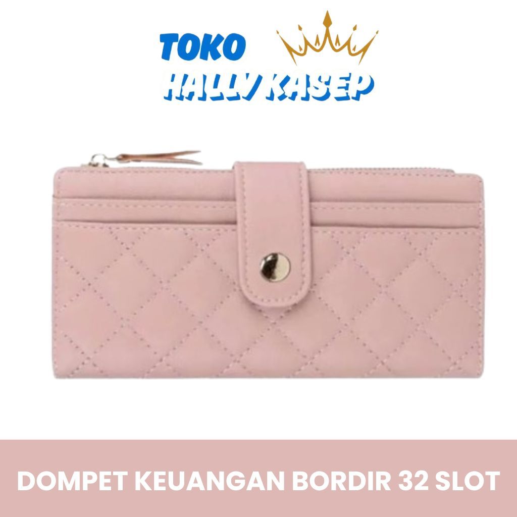 Jual Dompet Disiplin Bordir 32 Slot Uang/Dompet panjang Pintar Pengatur ...