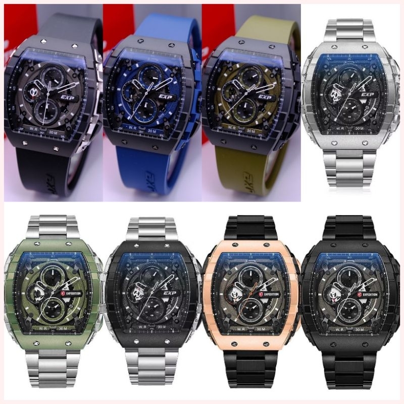 Jual Expedition E 6782 / E 6782 Rubber / Rantai Jam Tangan Pria ...