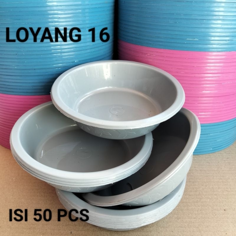 Jual ( Isi 50 Pcs ) Loyang Plastik Bulat Ukuran 16 / Loyang Bali ...