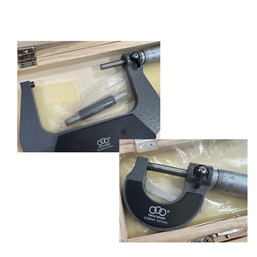 Jual TRICLE BRAND micrometer outside alat ukur diameter luar 0-25 25-50 ...