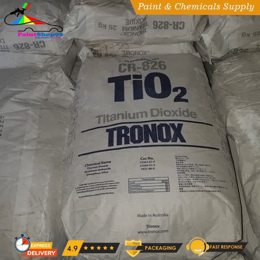 Jual Titanium Dioxide Tio2 Titan TRONOX 826 Pigment Putih 100gr 1Kg ...