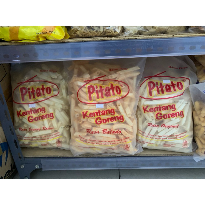Jual Pitato Kentang Goreng Renyah 250 Gram | Shopee Indonesia