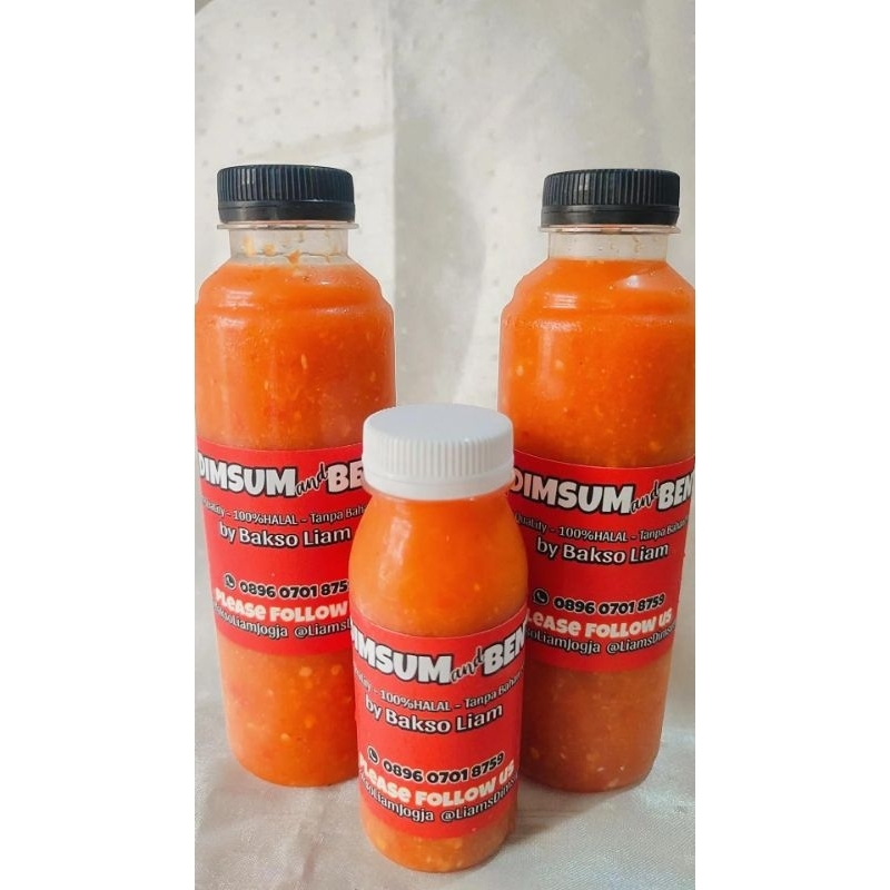 Jual SambaL Dimsum kemasan botol plastik 100mL dan 250mL | Shopee Indonesia