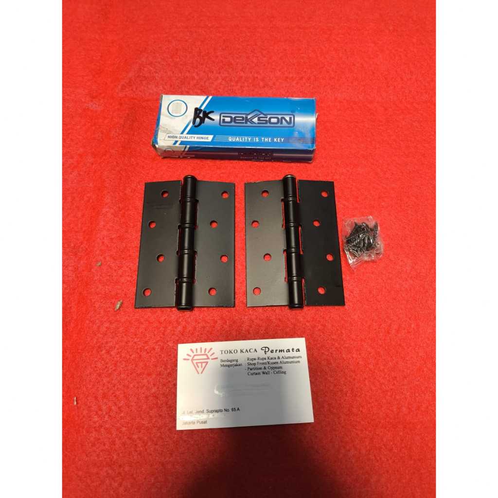 Jual DEKSON 4 inch Engsel Pintu Tebal BLACK DEKSON 4" | Shopee Indonesia
