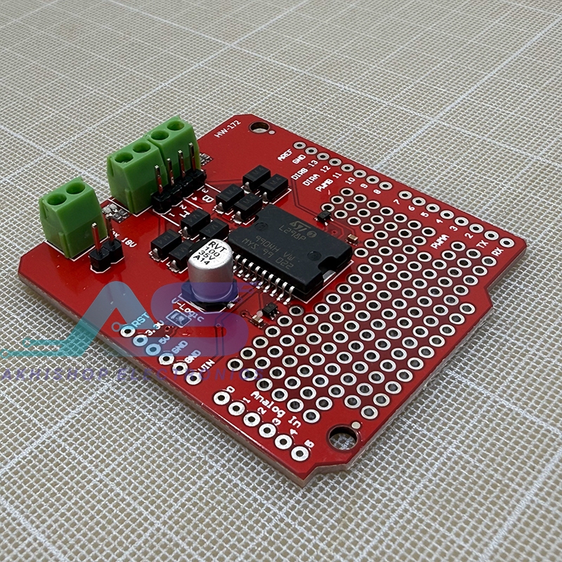 Jual Ardumoto L298P Motor Driver Shield for Arduino | Shopee Indonesia