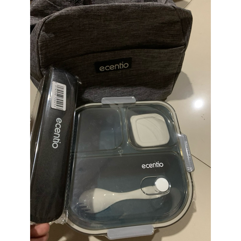 Jual SALE!!! Ecentio Set Lunch Box | Shopee Indonesia