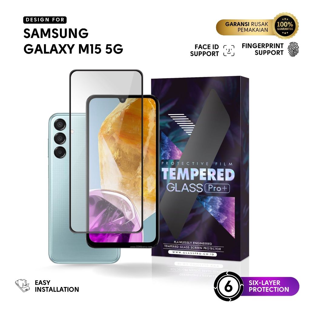 Jual Premium Tempered Glass Samsung Galaxy M15 5G Full Cover - Anti ...
