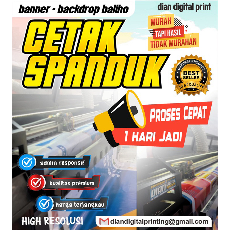 Jual CETAK SPANDUK || BANNER || SPANDUK CUSTOM || BACKDROP (Sehari Jadi) SPANDUK MURAH | BALIHO ...